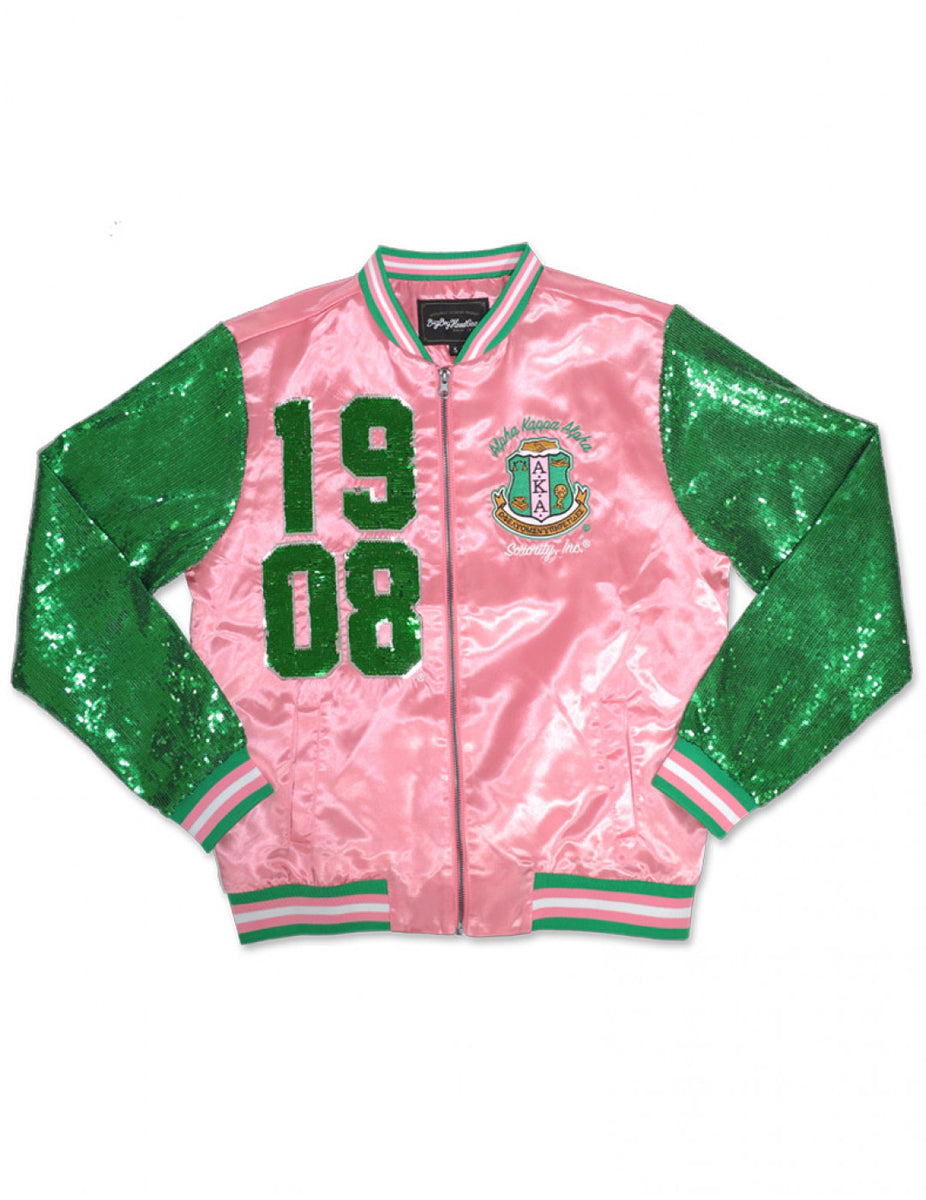 AKA Sequin Baseball Jacket – Ms. Capri's Unique Apparel & Gifts