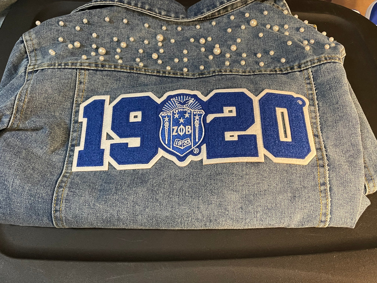 New ΖΦΒ Pearl Denim Jacket – Ms. Capri's Unique Apparel & Gifts